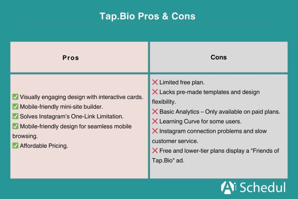 The Ultimate Tap.Bio Review + Top 5 Alternatives in 2025 - AiSchedul